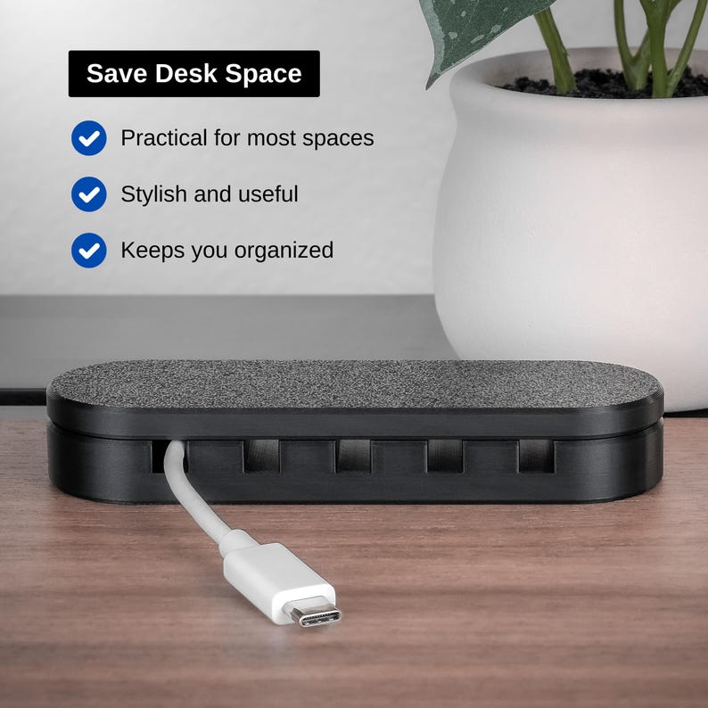 Magnetic Cable Holder: Cord Organizer, Desk Wire Keeper - Etsy