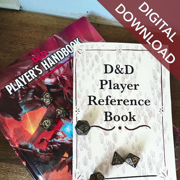 Dnd 5e New Player Cheat Sheet - Etsy