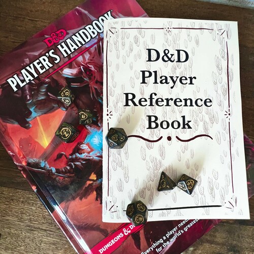 D&D 5e Printable Quick Player Reference Booklet Dnd New - Etsy