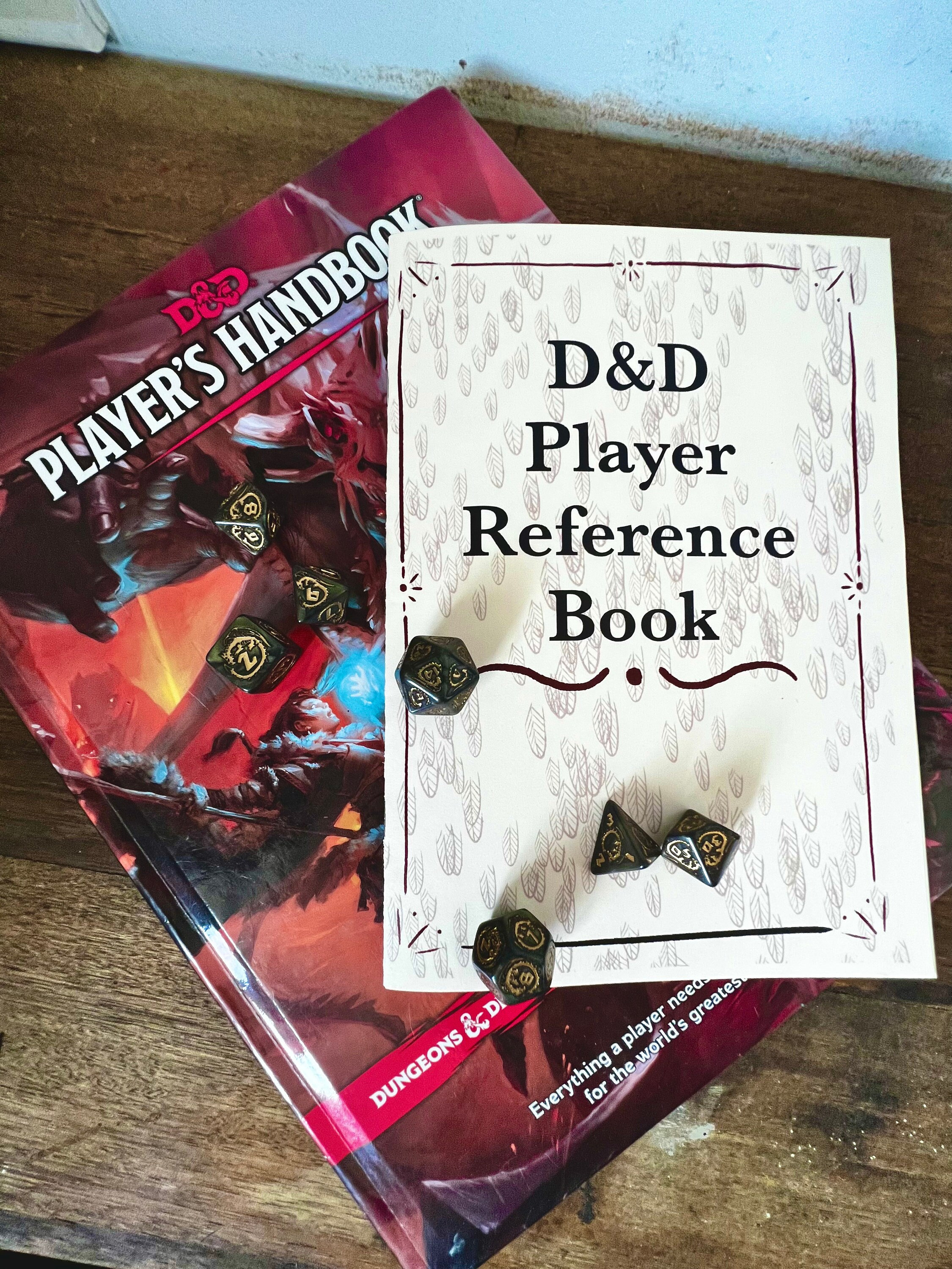 D&D 5e Quick Player Reference Booklet Dnd New Player Cheat Sheet ...