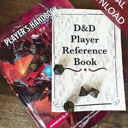 D&D 5e Printable Quick Player Reference Booklet Dnd New - Etsy
