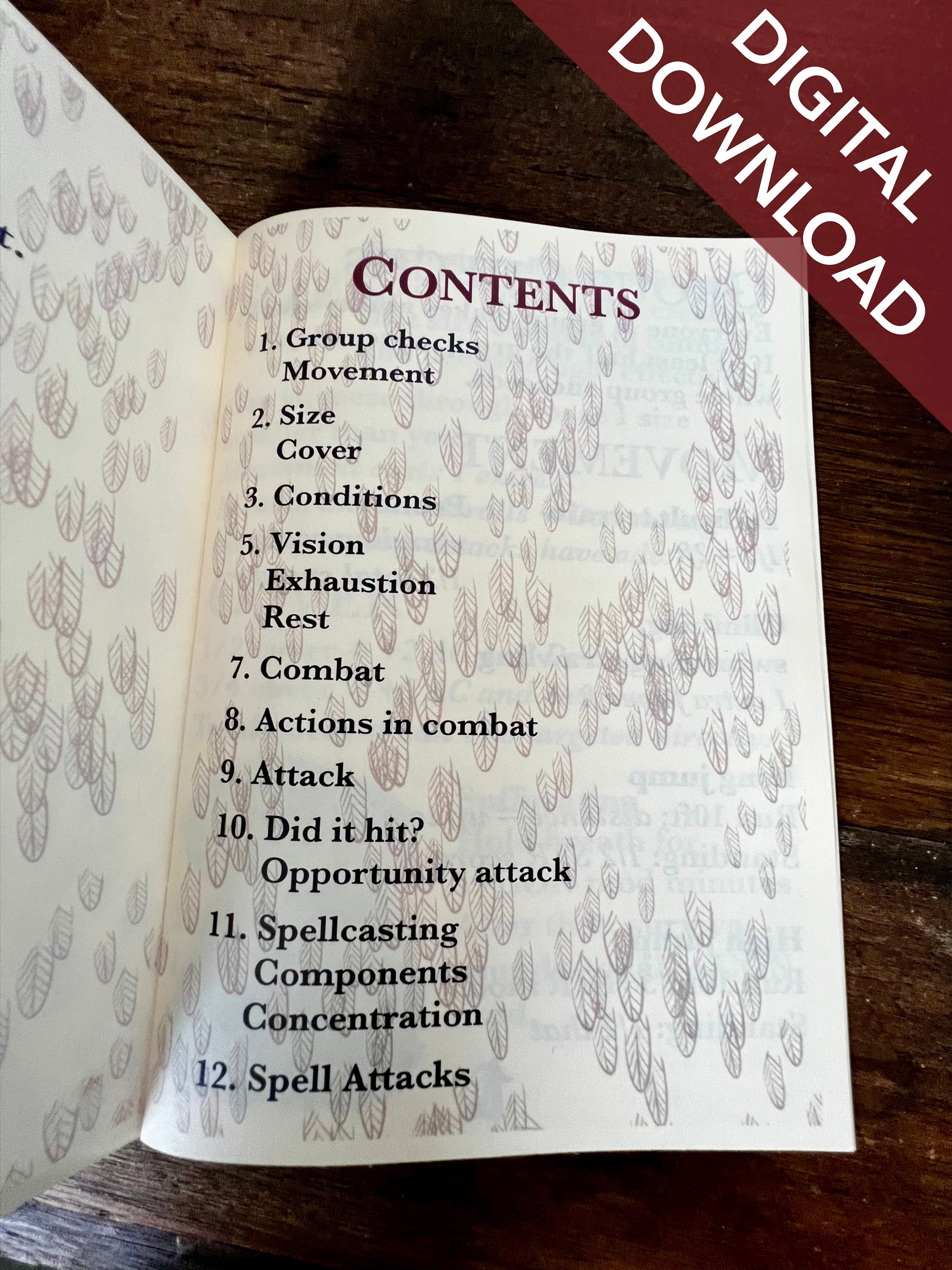 D&D 5e Printable Quick Player Reference Booklet Dnd New - Etsy UK