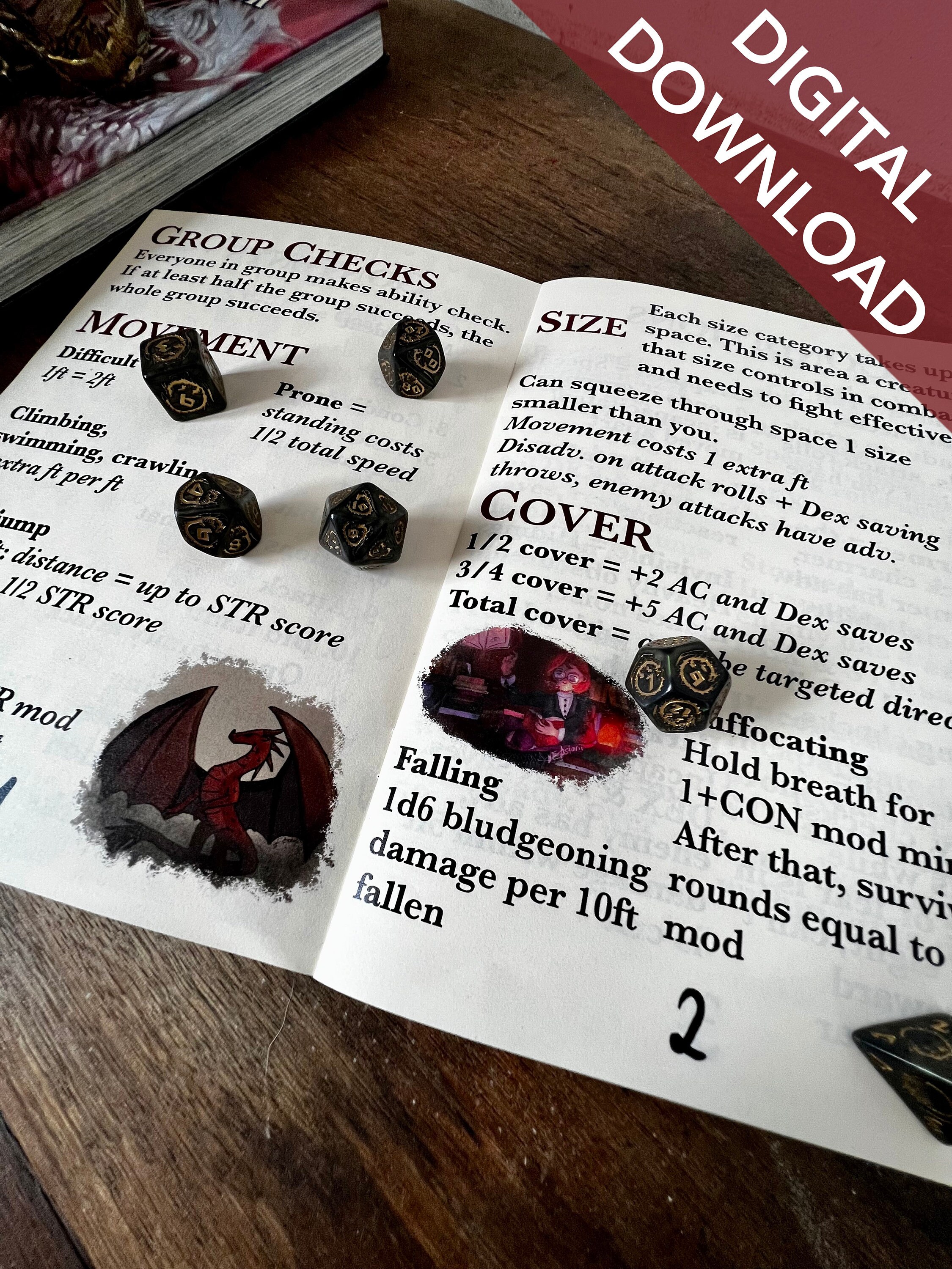 D&D 5e Printable Quick Player Reference Booklet Dnd New - Etsy Australia