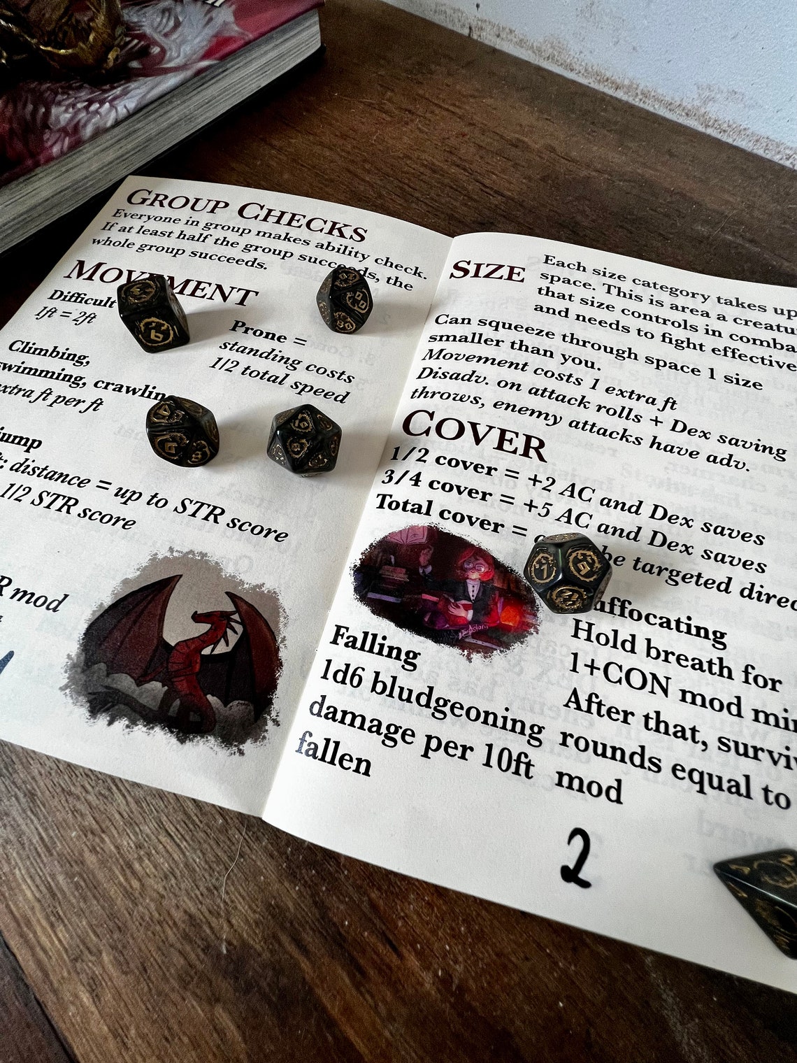 D&D 5e Quick Player Reference Booklet Dnd New Player Cheat Sheet ...