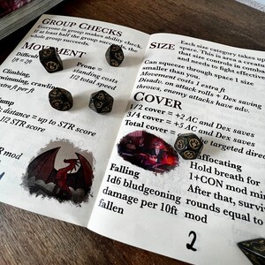 D&D 5e Quick Player Reference Booklet Dnd New Player Cheat Sheet ...
