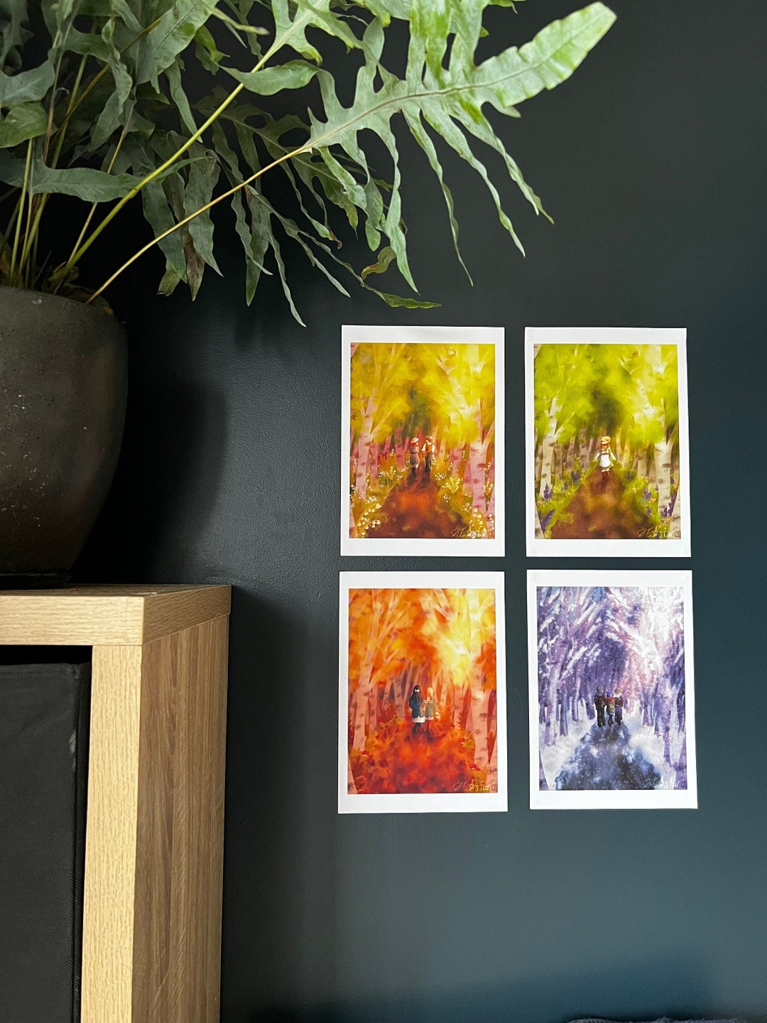 The Birch Path Seasons - Anne of Green Gables - Art Print Set - L M ...