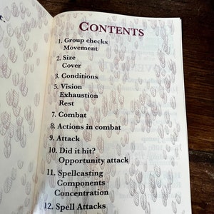 D&D 5e Quick Player Reference Booklet | Dnd New Player Cheat Sheet ...