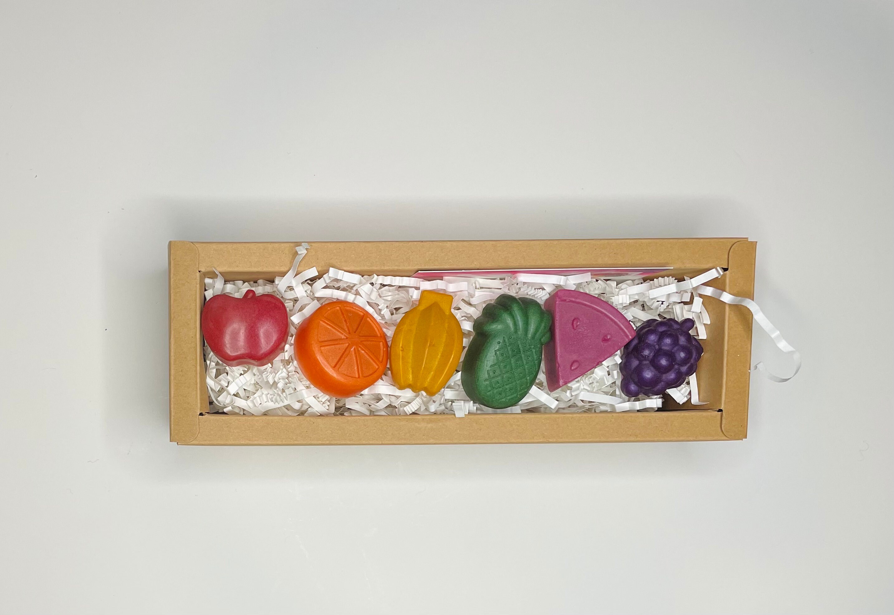 Fruit Shaped Crayon Set Apple Oranges Pineapple Watermelon Grape ...