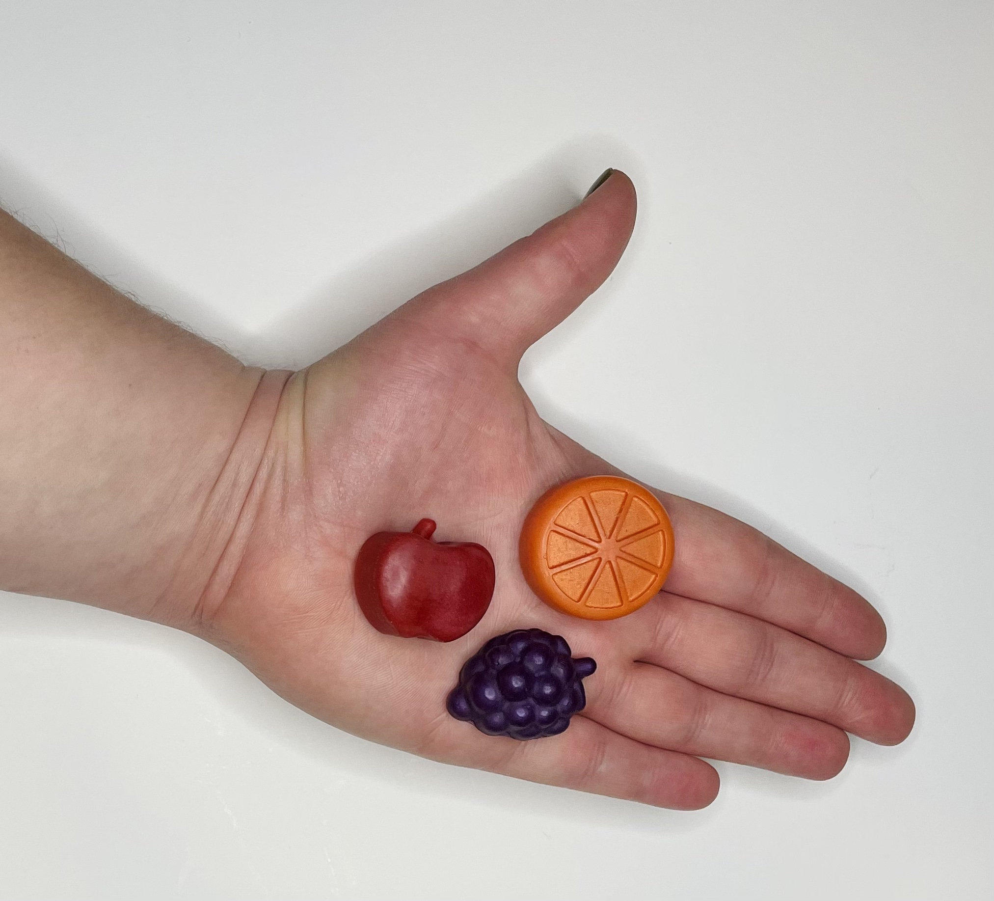 Fruit Shaped Crayon Set Apple Oranges Pineapple Watermelon Grape ...