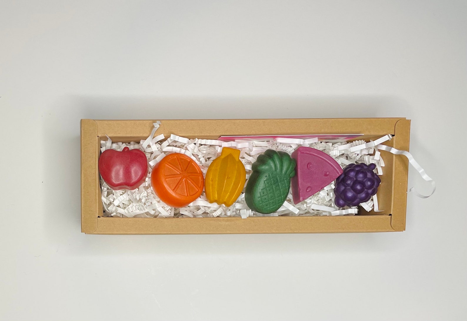 Fruit Shaped Crayon Set Apple Oranges Pineapple Watermelon Grape ...