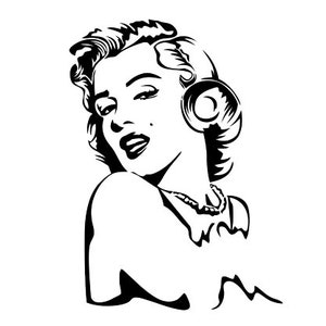 Marilyn SVG Cut File - Etsy
