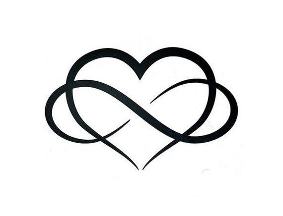 Infinity Heart Duo SVG Cut File - Etsy