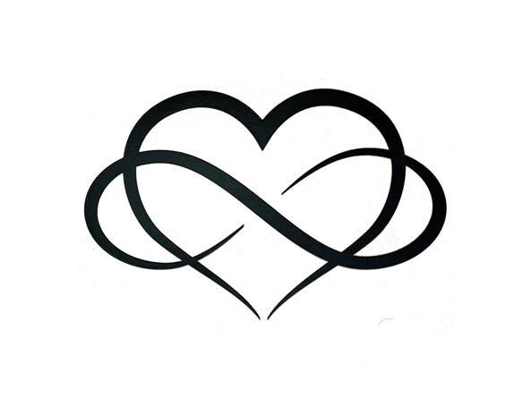Infinity Heart Duo SVG Cut File - Etsy