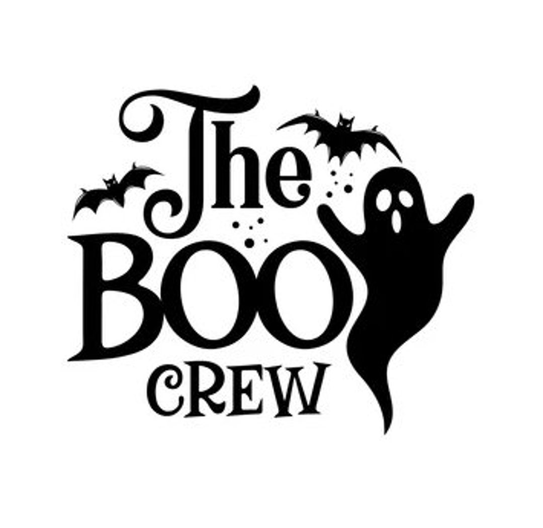 Boo Crew SVG Cut File - Etsy