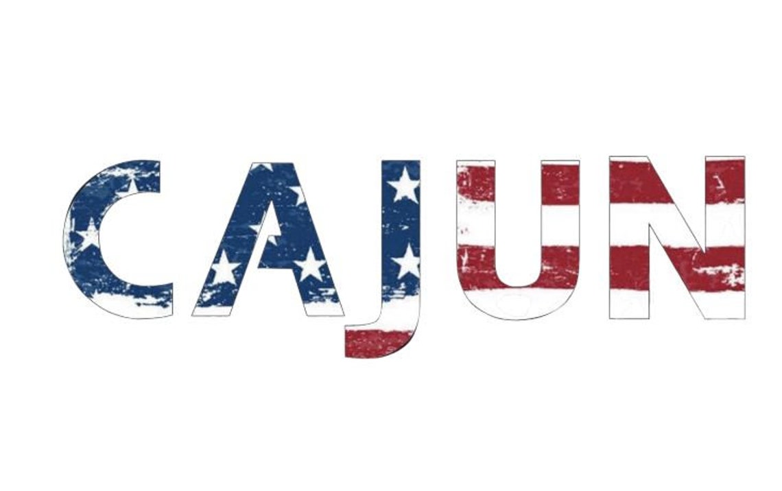 Cajun American SVG Cut File in Black and Color - Etsy