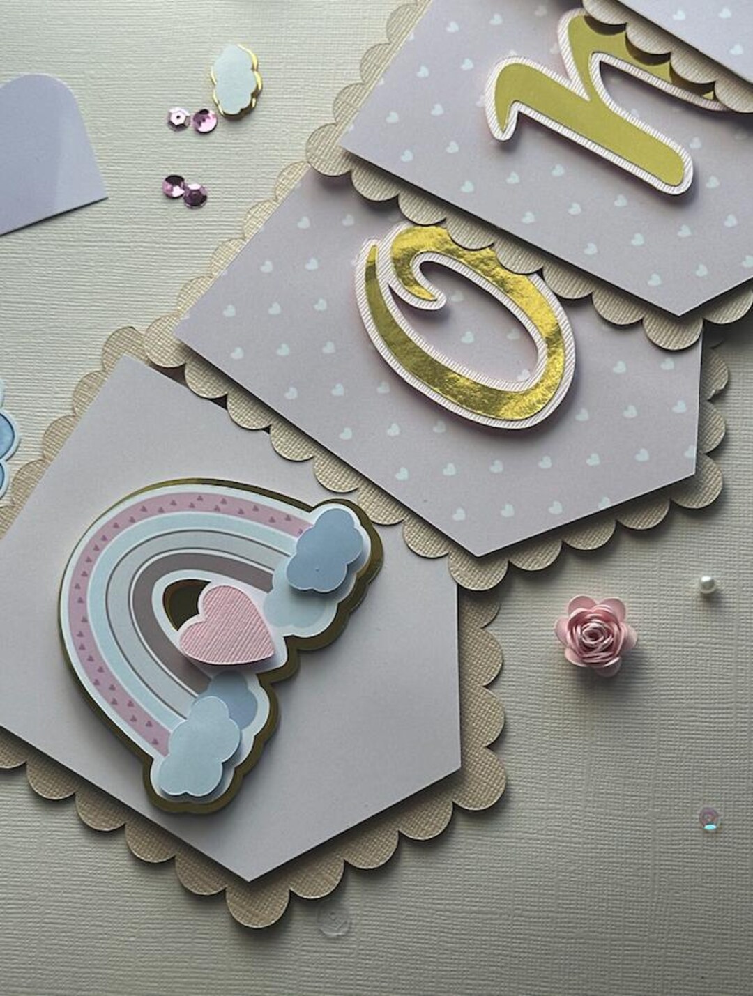 Rainbow Highchair Banner: First Birthday Party Decoration|one Rainbow ...