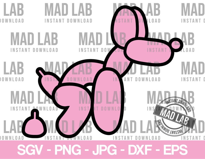 Pooping Balloon Dog / CUT FILE / Instant Download / Digital File / Svg ...