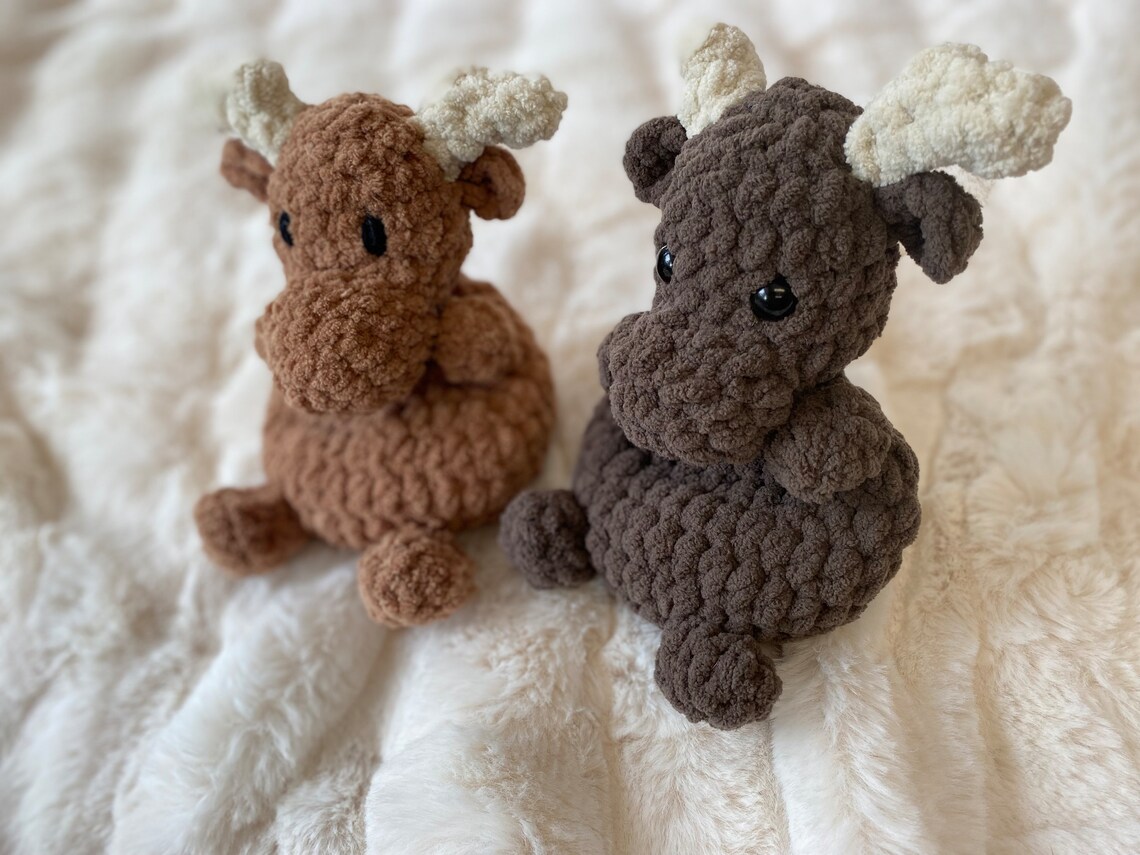Elliot Moose Beanie Pal Crochet Pattern - Etsy