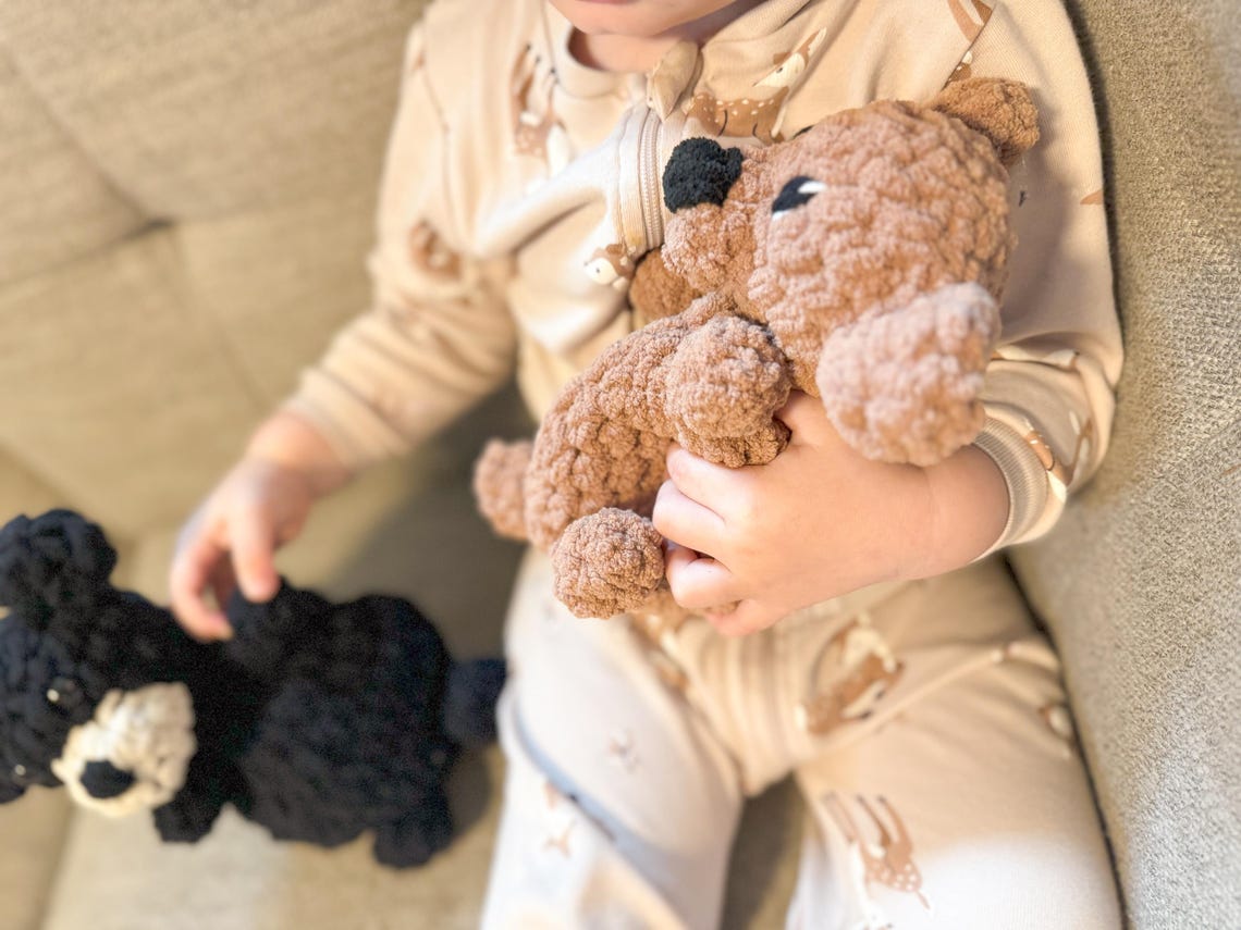 Mina Bear Beanie Pal Crochet Pattern- Bear Plushie, Crochet Bear ...