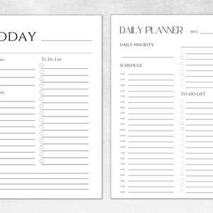 2024 Planner, DATED 2024 Printable Planner, Daily, Weekly Horizontal ...