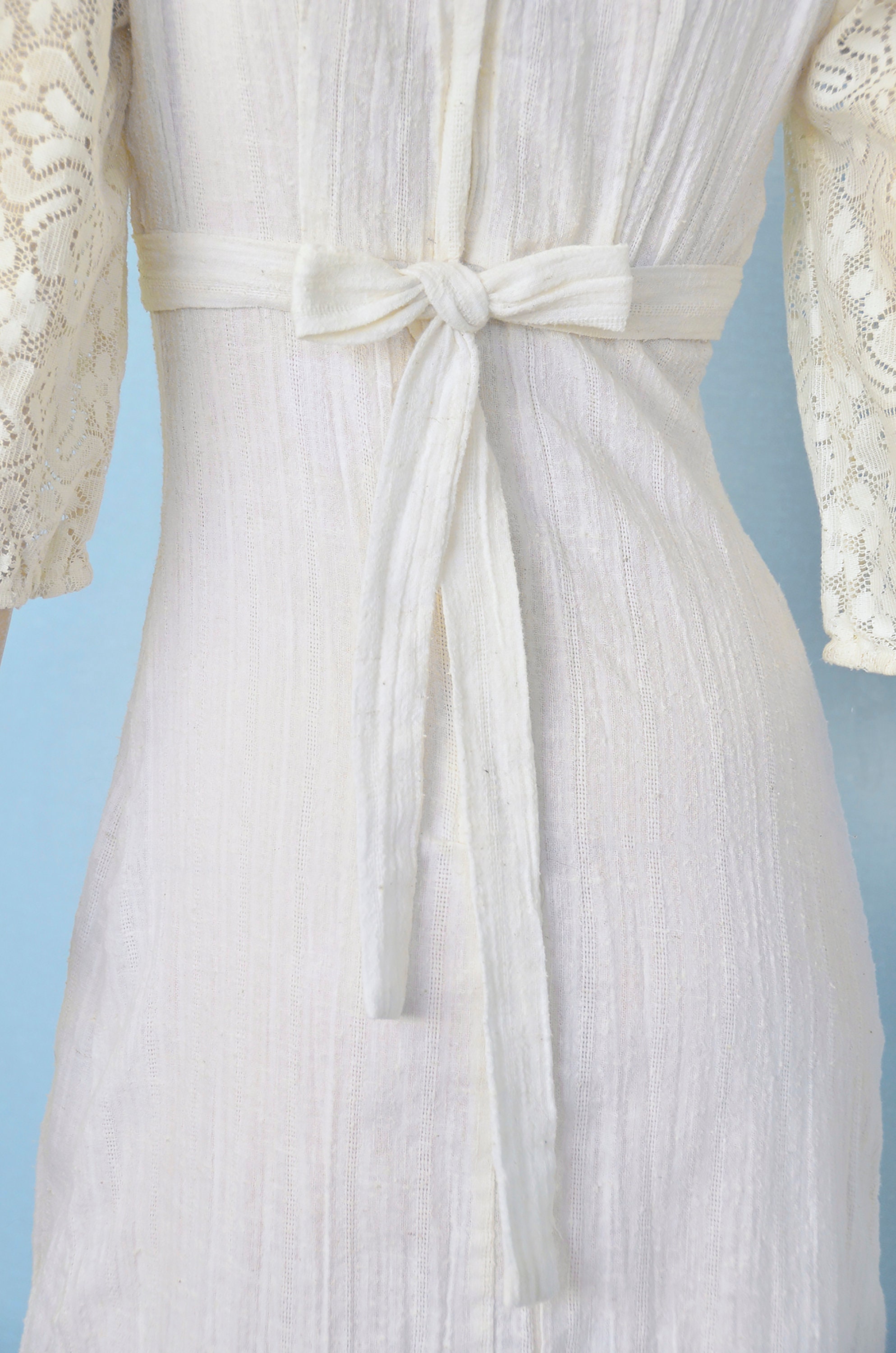 Vintage 70s COTTAGECORE Prairie LACE Maxi Dress Gunne Sax - Etsy