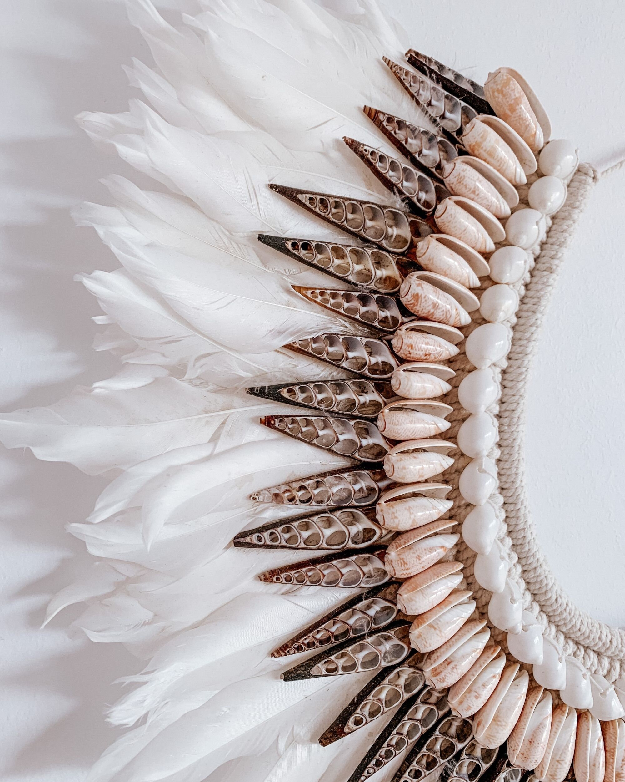 Tribal Necklace Wall Decor in Boho Style Handmade in Bali of Natural ...