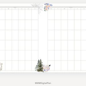 Yearly Calendar Digital Download/printable - Etsy