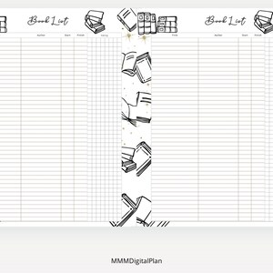 Book List Digital Download/printable - Etsy