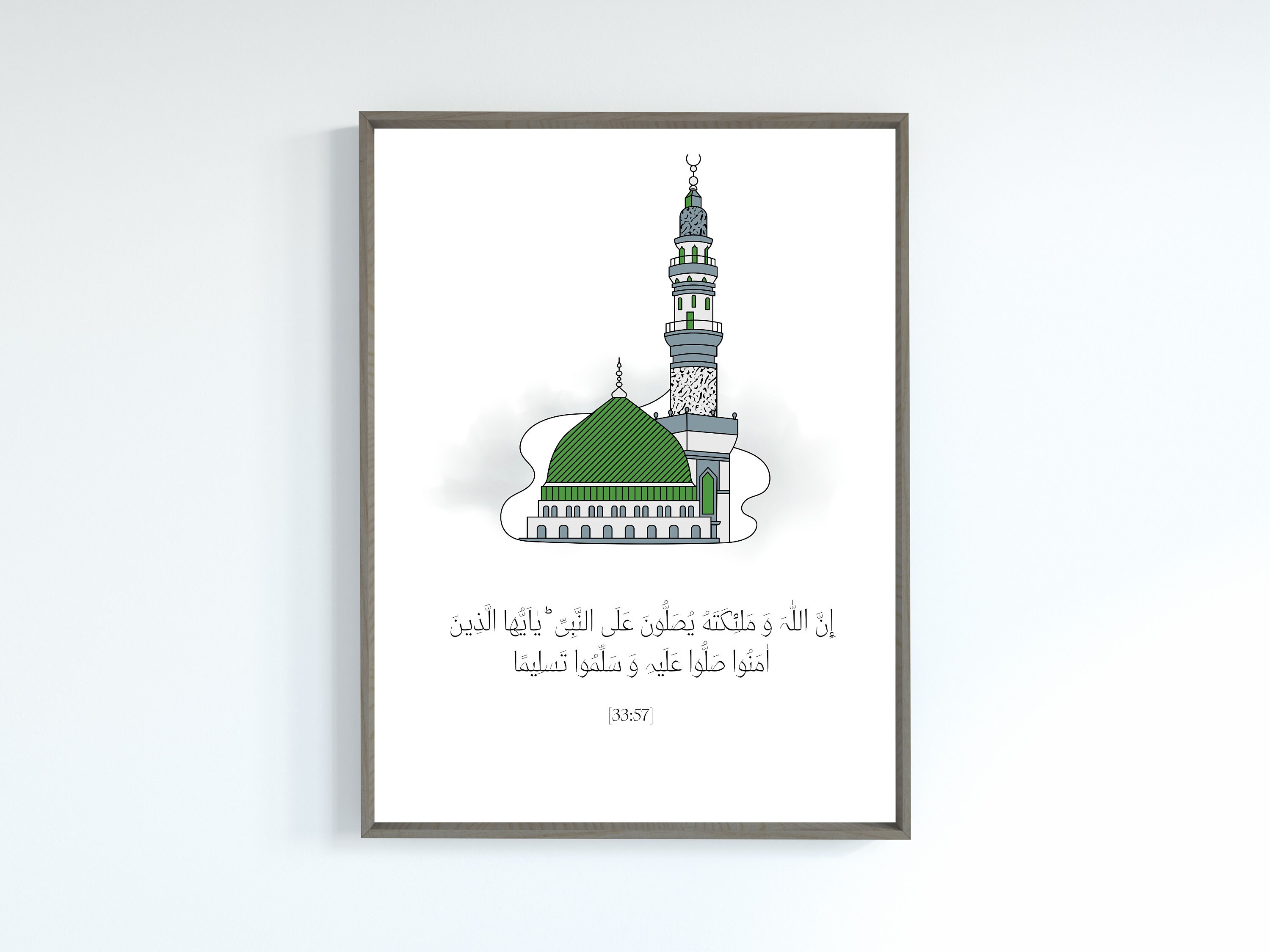 Islamic Posters 3 Masjid Wall Art, Masjid Al-aqsa, Masjid Al-nabawi ...