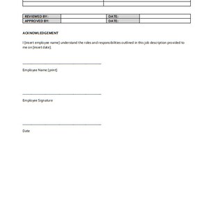 Editable Job Description Template - Streamline Your Hiring Process - Etsy