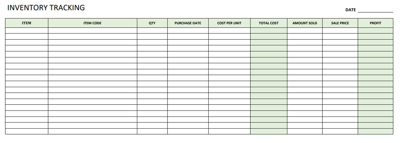 Editable Product Inventory Tracker Template Excel - Etsy