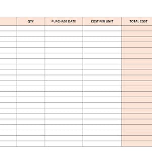 Editable Product Inventory Tracker Template Excel - Etsy