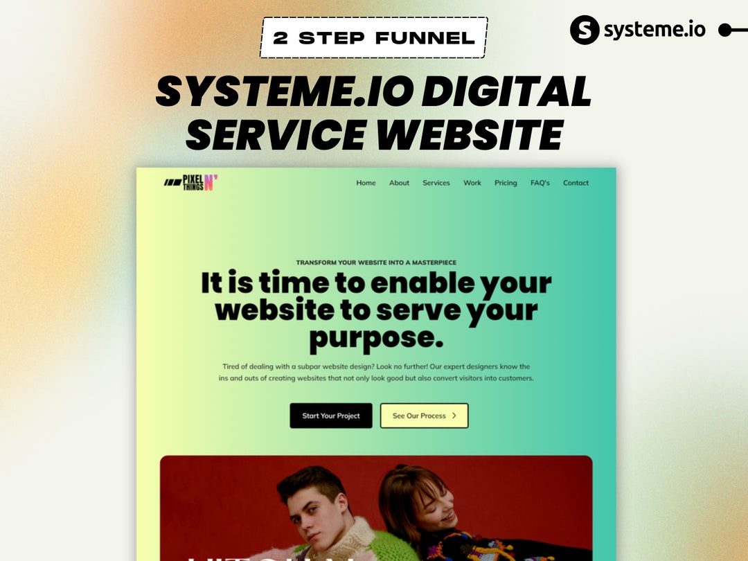 Systeme.io High-converting Website for Digital Services | Scale Your Business and Attract ...