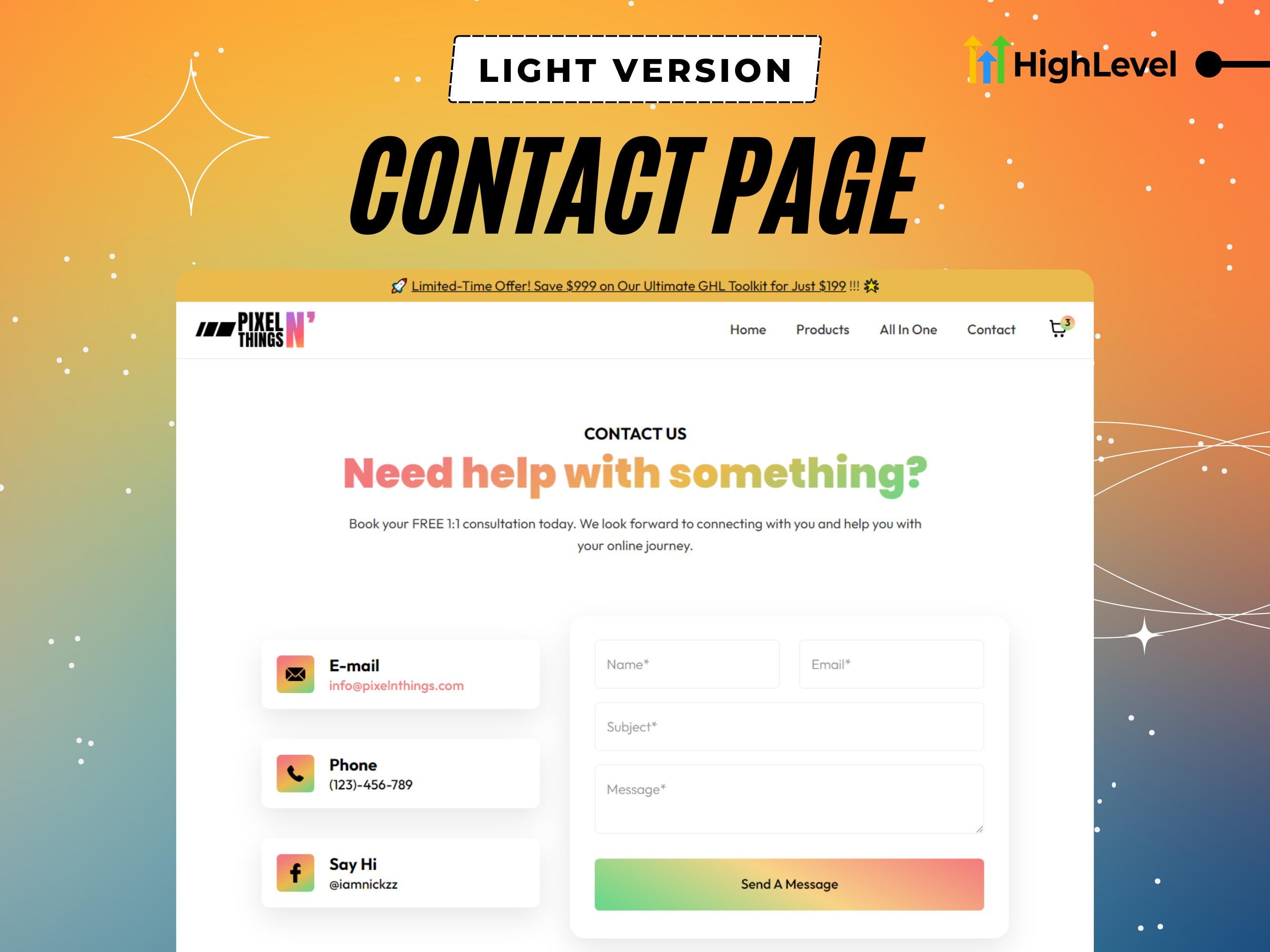 Gohighlevel E-commerce Website Template: DFY Digital Product Store (11 ...