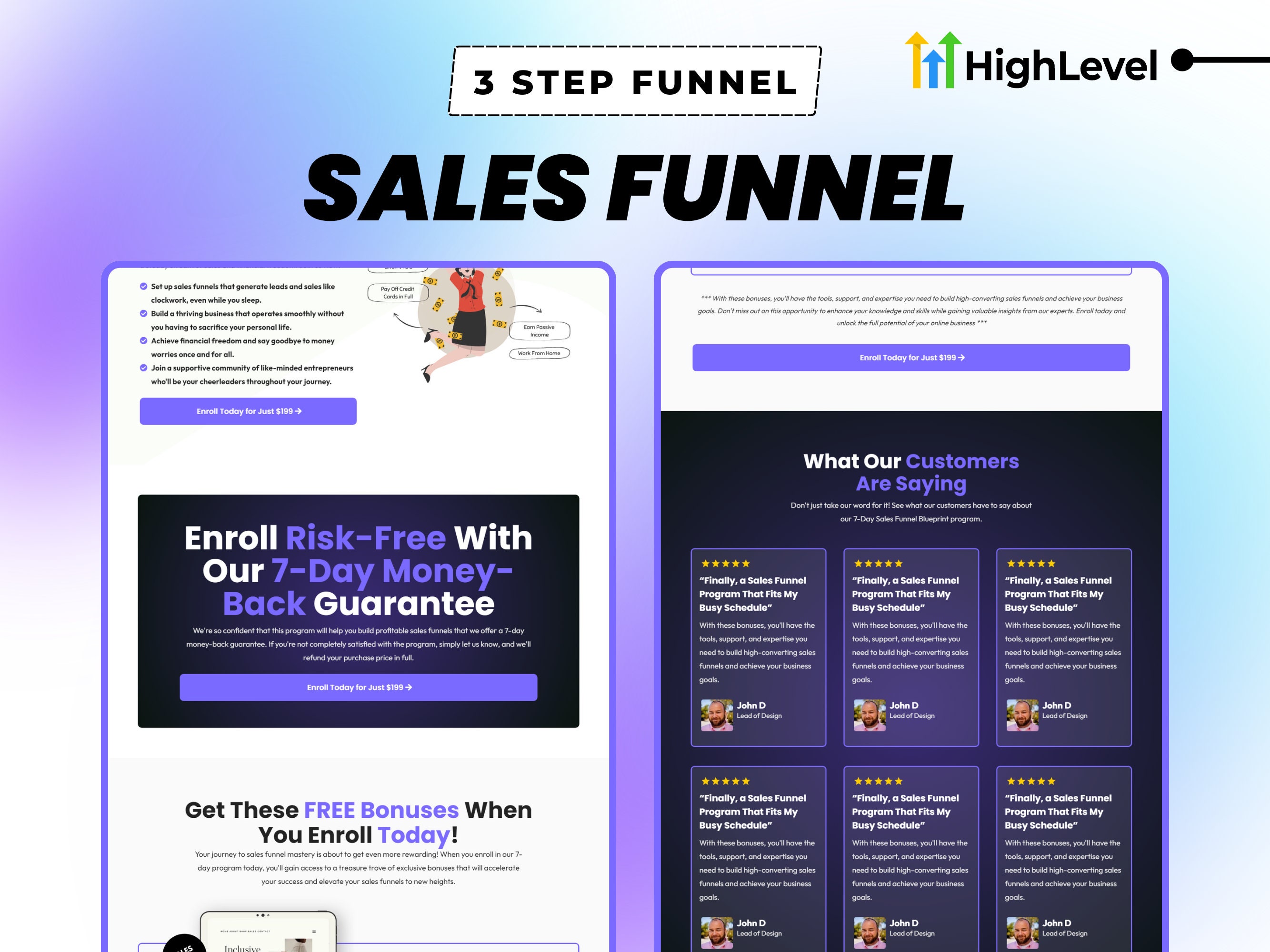 GoHighLevel 7-Tage Mastery Sales Funnel | 3-Step Low Ticket GHL Funnel ...