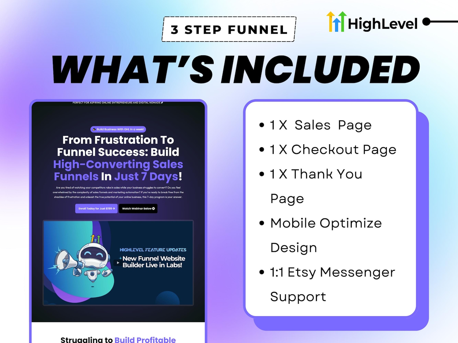 GoHighLevel 7-Tage Mastery Sales Funnel | 3-Step Low Ticket GHL Funnel ...