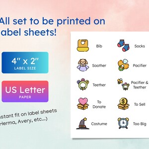 Kid Dresser Labels Editable Printable Letter - Nursery Drawer Labels ...