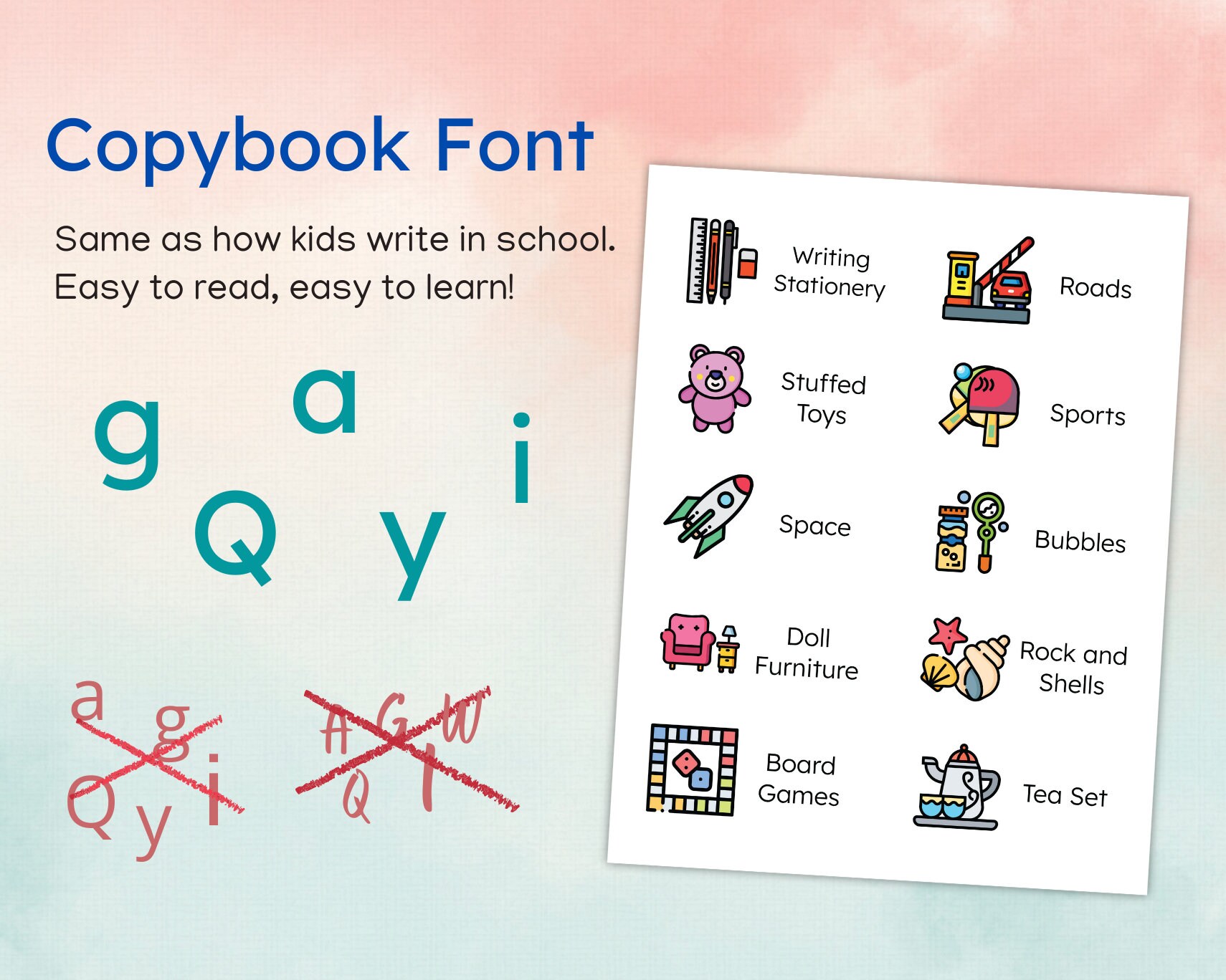 Toy Storage Labels Letter Printable Toy Bin Organisation Editable ...