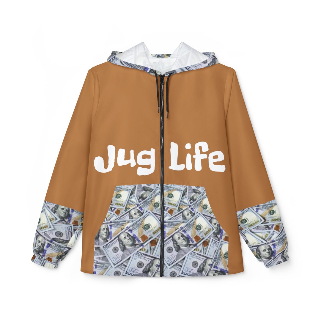 Money Windbreaker Jacket Brown - Etsy