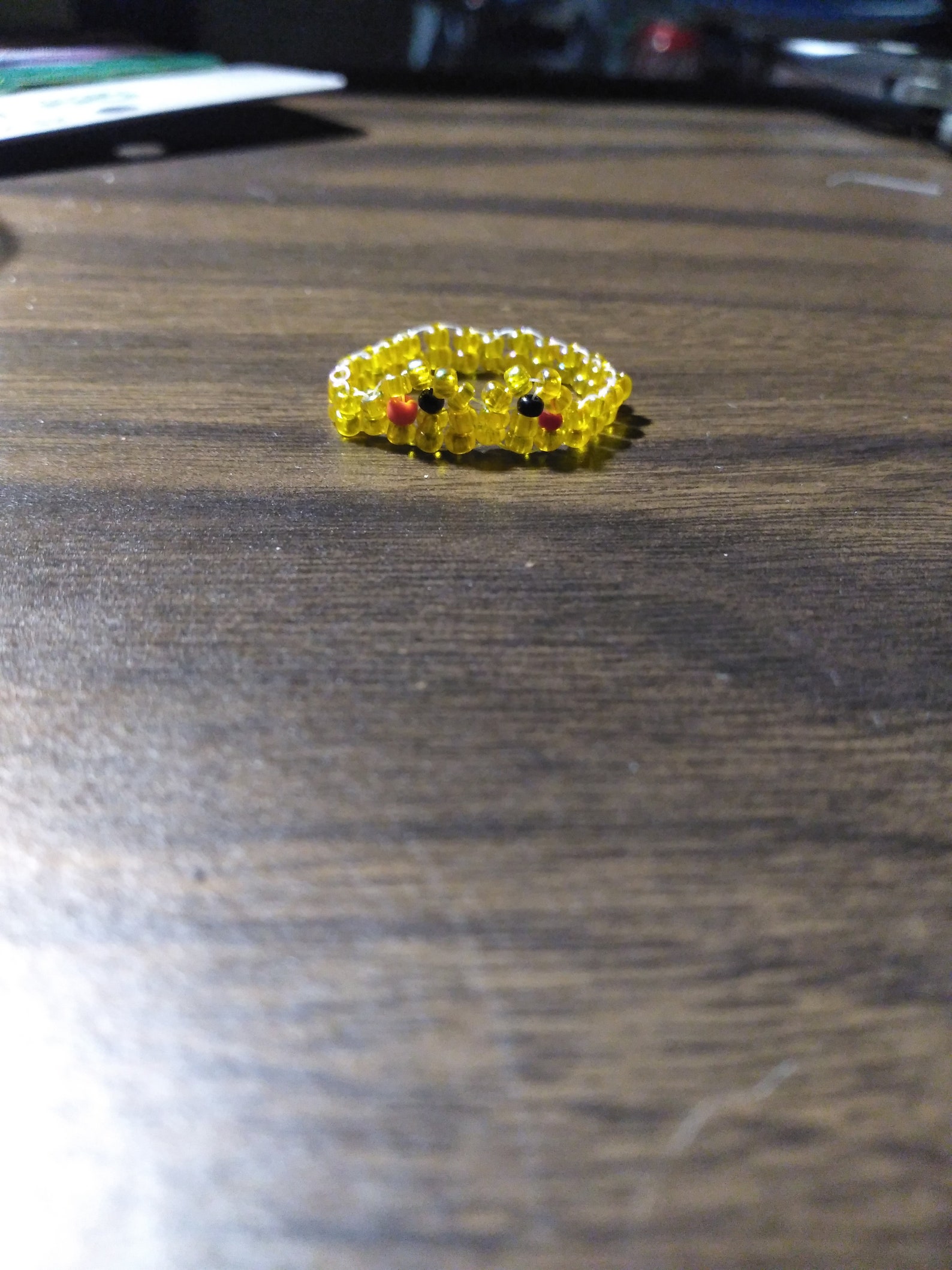 Beaded Frog Ring - Etsy