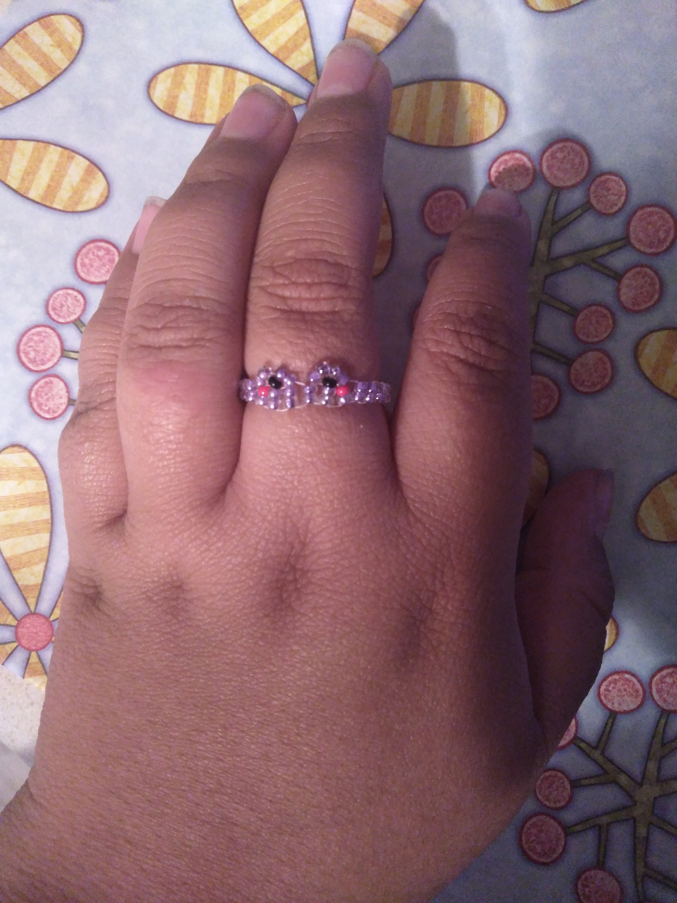 Beaded Frog Ring - Etsy