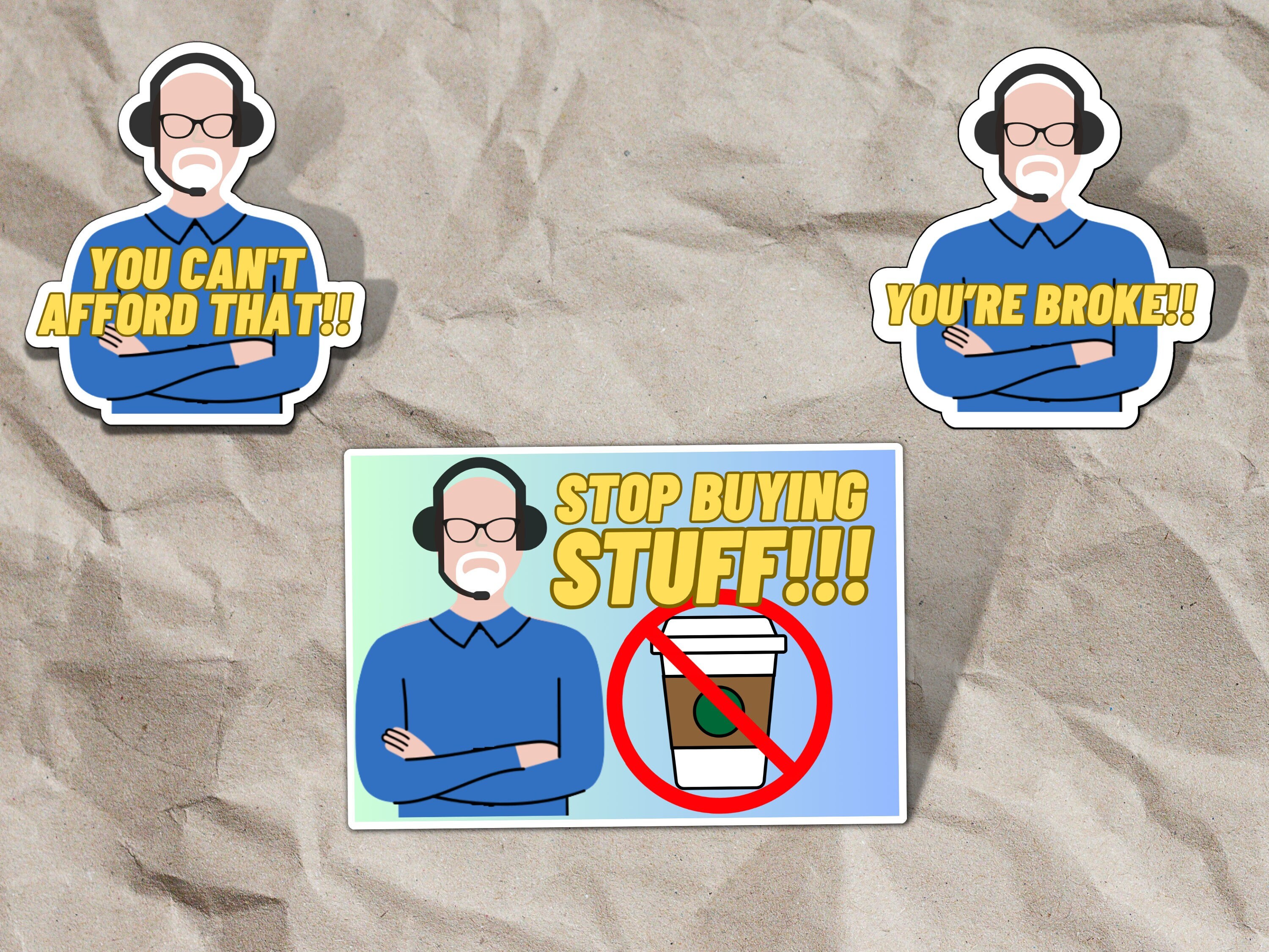 Dave Ramsey Inspired Financial Planning| Vinyl Sticker 3-pack | Debt ...