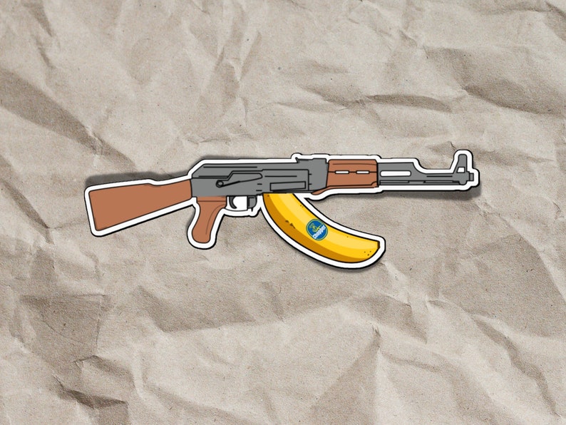 AK47 Banana Clip Sticker - Rifle Magazine Vinyl Decal - Etsy