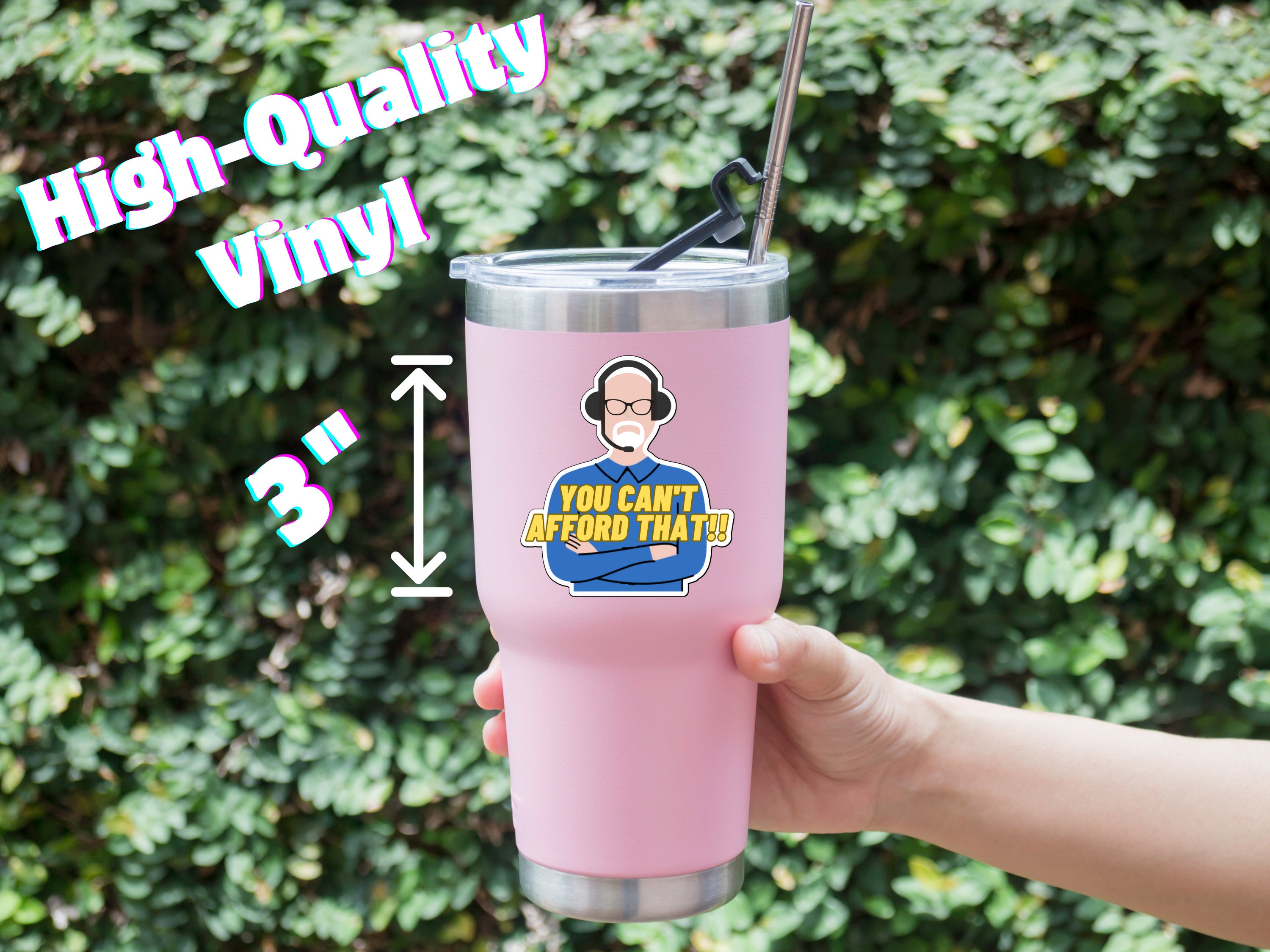 Dave Ramsey Financial Planning Sticker | "you Can't Afford That" | Debt ...