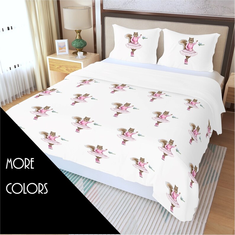 Ballerina Bed Set/dragon Fly/pink Three Piece Duvet Cover Set/girls ...