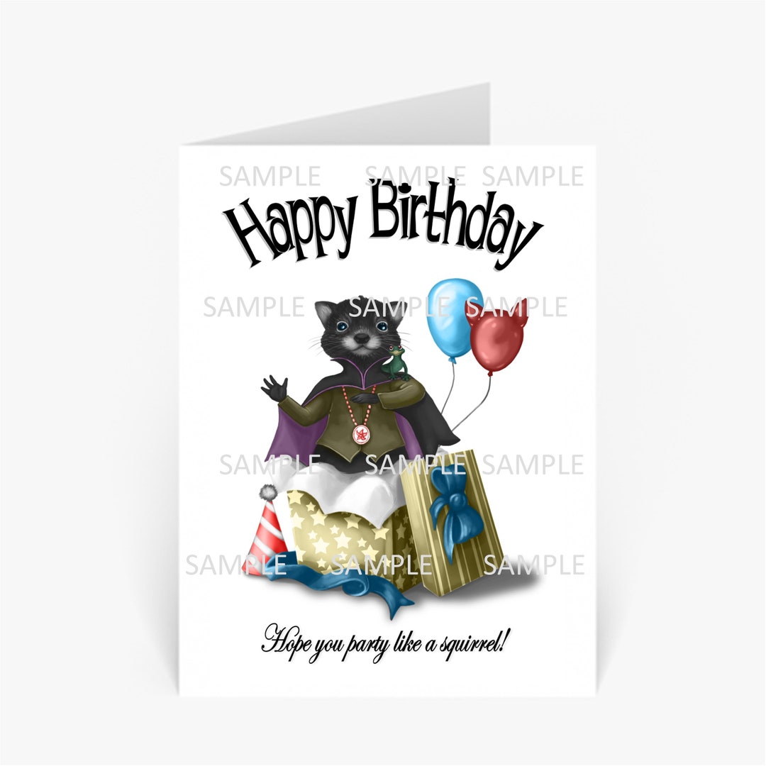 Buy Birthday Card/digital Download Png/tasmanian Devil/count Dracula ...