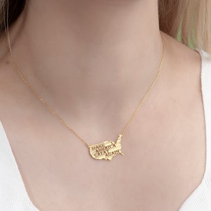Handmade MAGA Necklace by Swanloyalty - Gold Make America Great Again ...