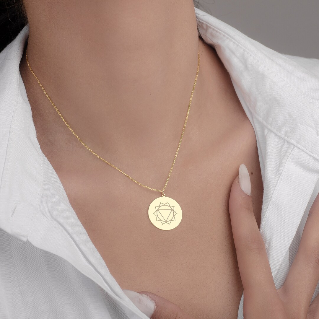Handmade Solar Plexus Chakra Coin Necklace by Swanloyalty ...