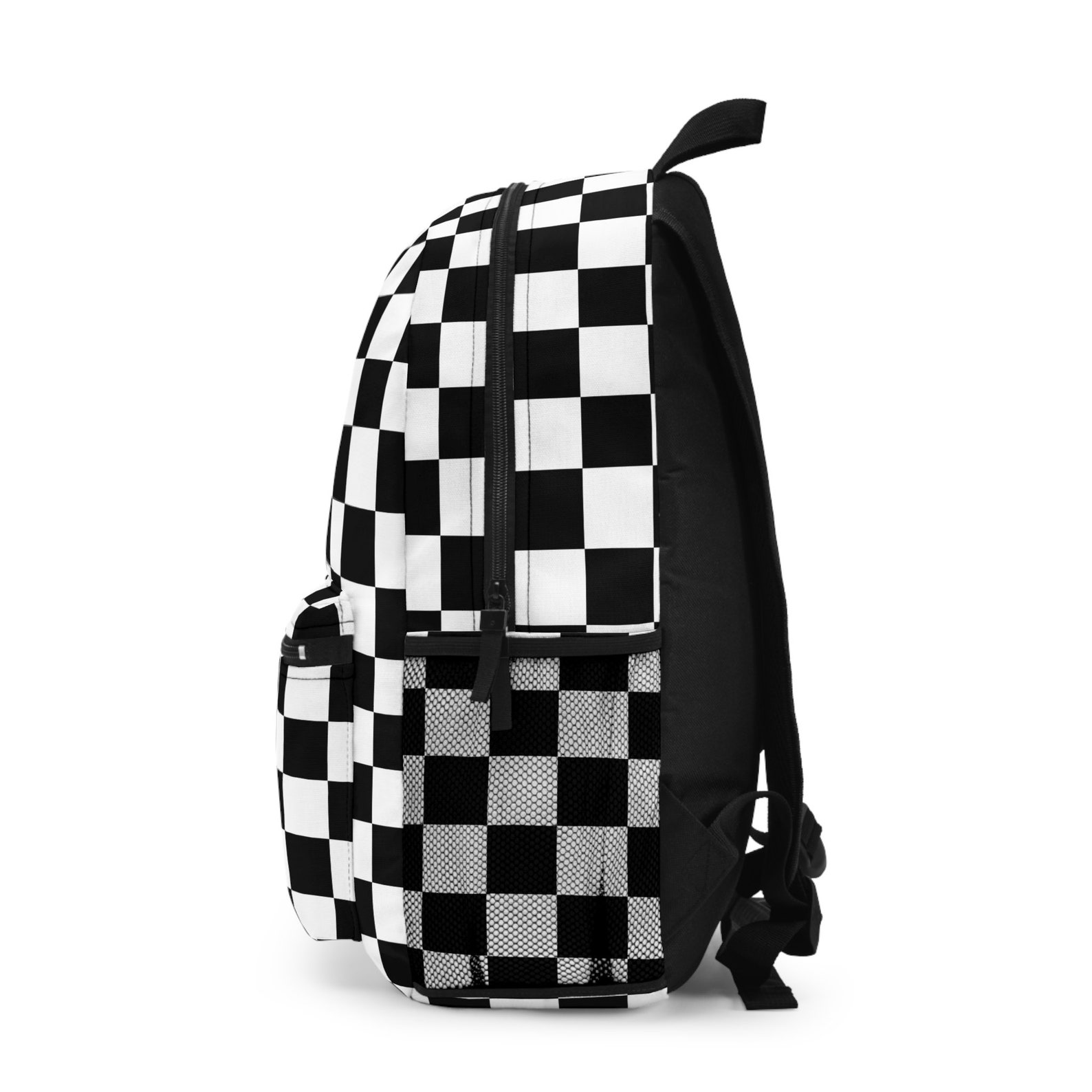 Retro Black and White Checkered Backpack - Etsy