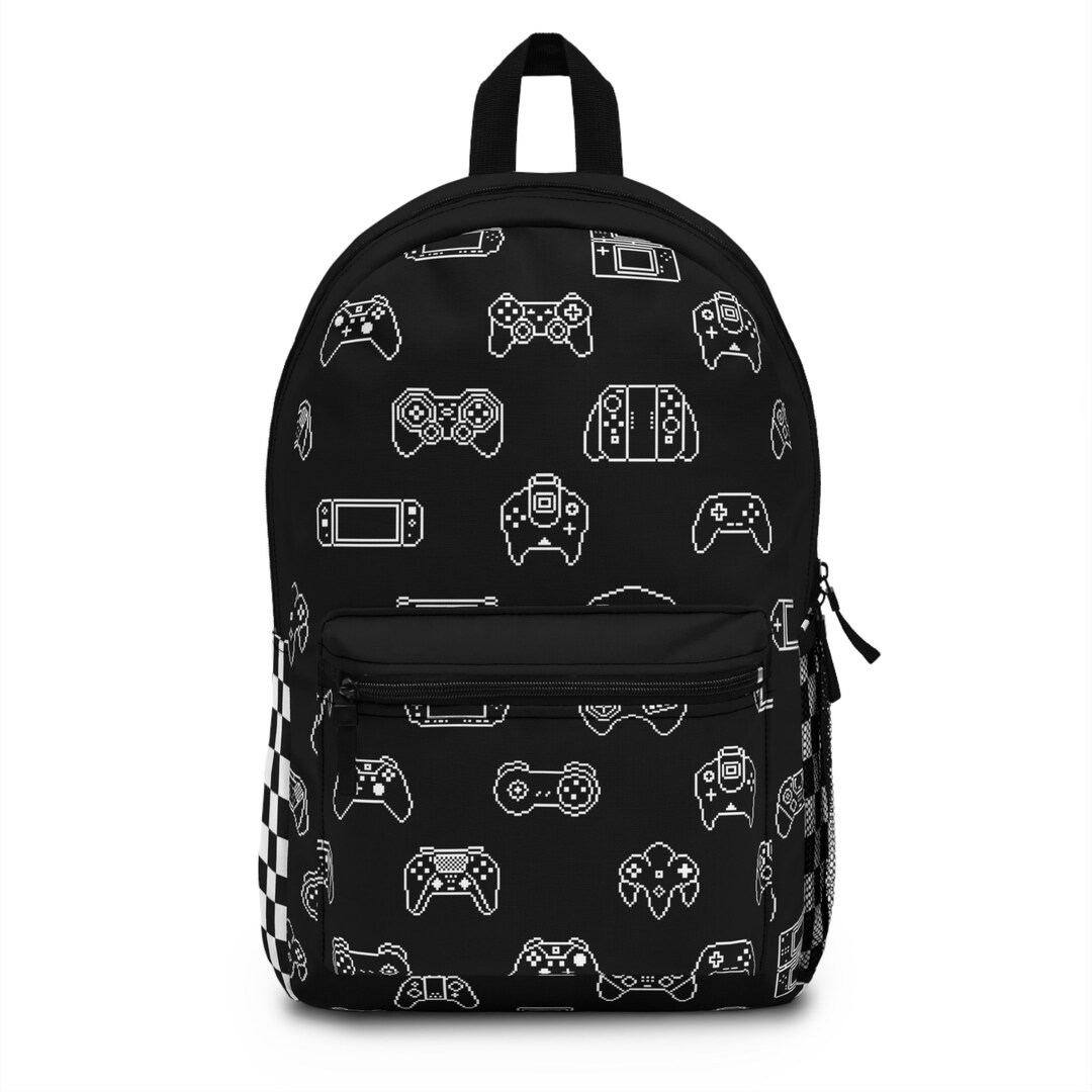 Retro Video Game Backpack With Checkers Travel or School Backpack - Etsy